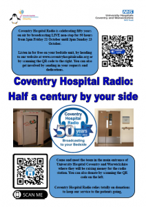Coventry Hospital Radio at 50 – Coventry Hospital Radio